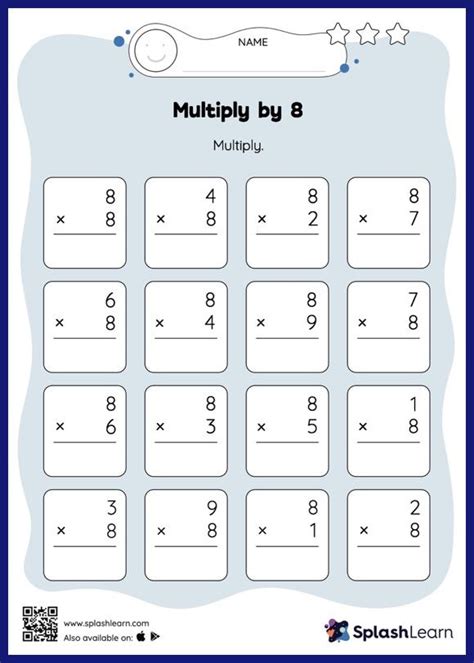 Multiplication Facts Worksheets For Rd Graders Online Splashlearn