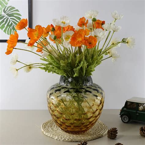 Modern Style Terrarium Colored Glass Vase For Decoration Home Decor