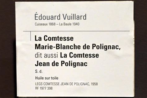 Porträt der Herzogin Marie Blanche de Polignac Édouard Vuillard
