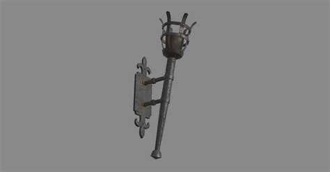Medieval Torch 3d Exterior Unity Asset Store