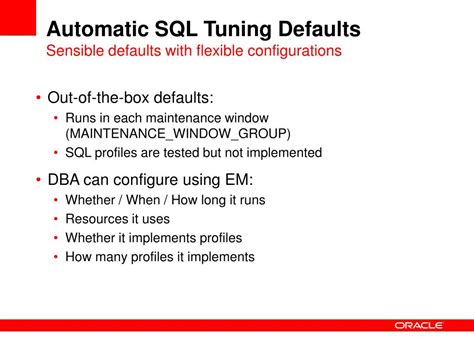Ppt Simplified Sql Performance Management In Oracle Database 11g Powerpoint Presentation Id