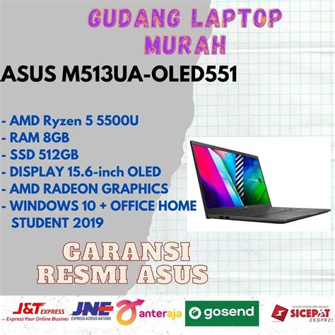 Jual Asus Vivobook 15 M513ua Oled551 Ryzen 5 5500u 8gb 512gb 156 Oled