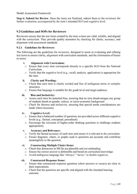 Model Assessment Framework Publication Inter Boards Coordination