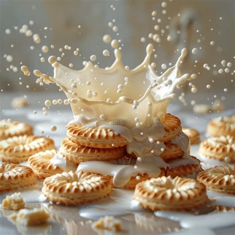 A Vibrant Image Showcases A Stack Of Golden Brown Cookies Fresh Out Of The Oven The Top Cookie