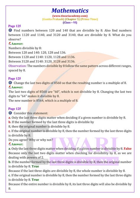 Ncert Solutions For Class 6 Maths Ganita Prakash Chapter 5 Prime Time