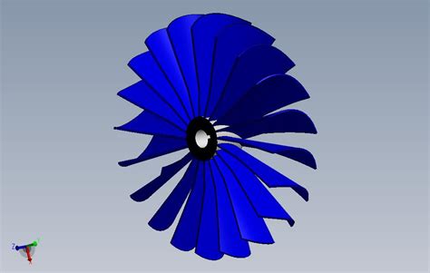 高效燃气轮机叶片solidworks 2009模型图纸免费下载 懒石网