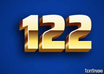 Text Effect And Logo Design Number