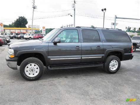 Dark Gray Metallic 2003 Chevrolet Suburban 1500 Lt 4x4 Exterior Photo