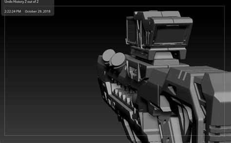 Rail Gun Complete Polycount