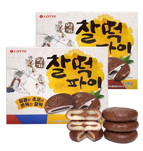 롯데 명가 찰떡파이 초코 오리지날10입 X 2통 티몬