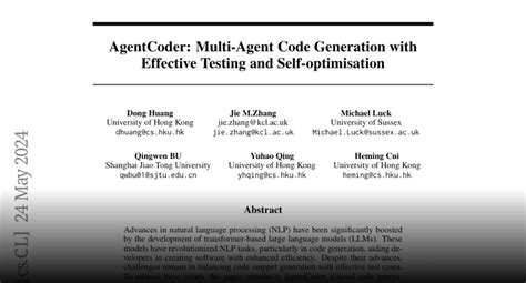 Paper Page Agentcoder Multi Agent Based Code Generation With