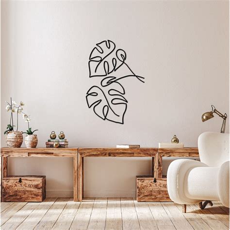 Quadro Escultura De Parede Monstera X Cm Shopee Brasil