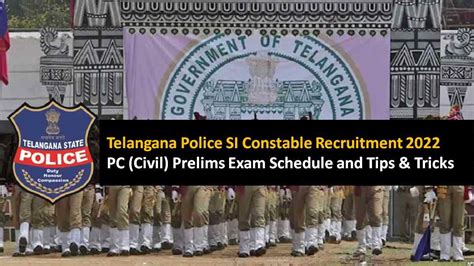 Telangana Police Constable Prelims 2022 Check Exam Dates Shift