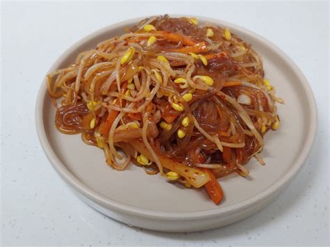 콩나물잡채 만드는 법 매운콩나물잡채 레시피 네이버 블로그
