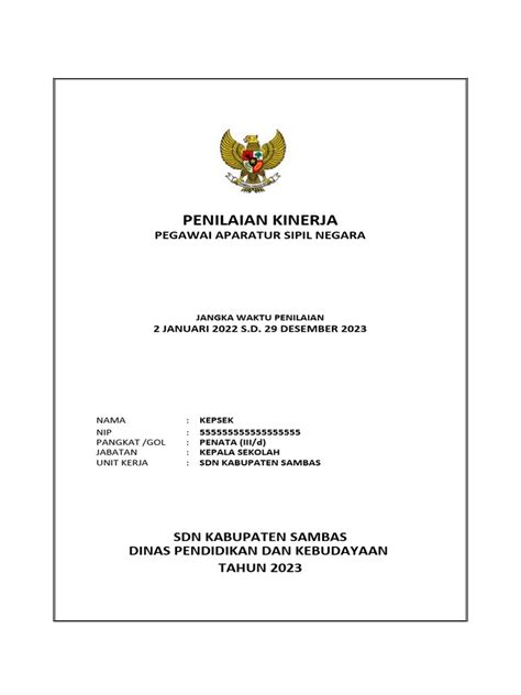Skp 2023 Kepala Sekolah Pdf