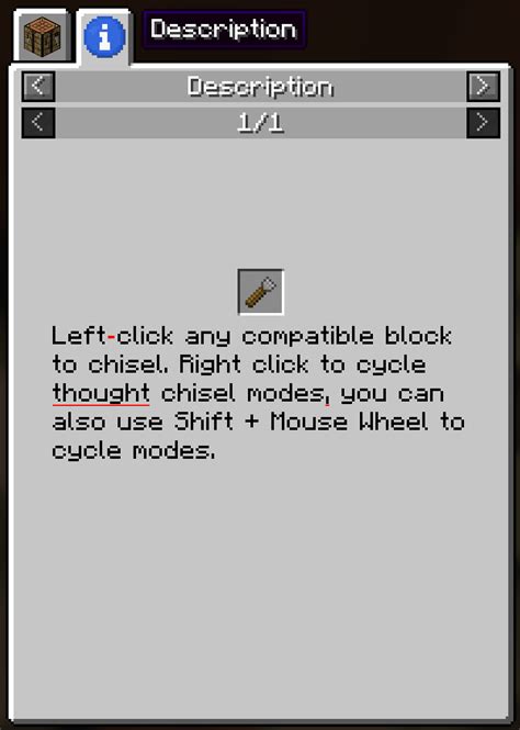 Grammar And Punctuation Errors Jei Description · Issue 332 · Chiselsandbitschisels And Bits