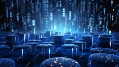 Premium Photo A Blue Background Filled With Binary Codes