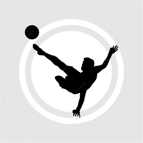 Soccer Silhouette Bicycle Kick