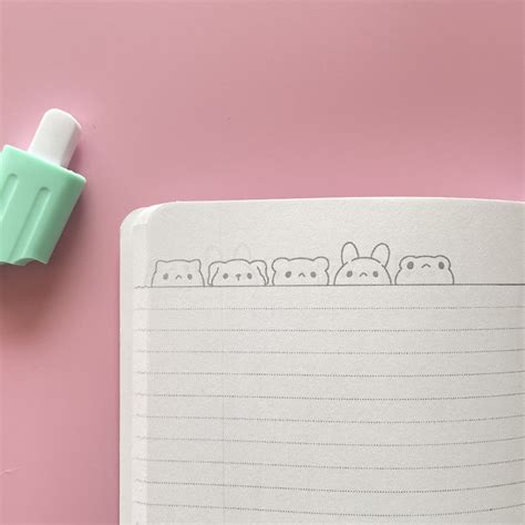 Kawaii Cat Notebook A5 Notebook Cute A5 Notebook Cute Kawaii A5 Notebook Cat Coffee Cup Notebook