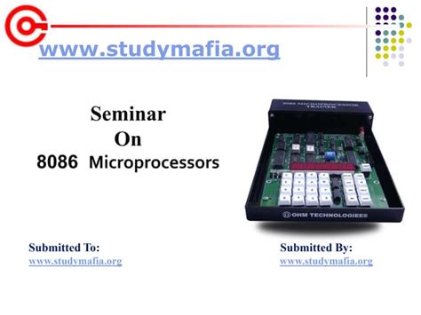 Ece Microprocessors 8086 Ppt Pptx