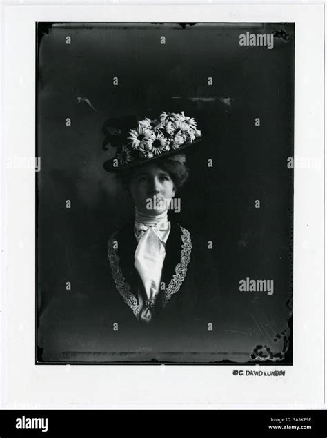 A Portrait Of Edna Holcombe Johnson Captured By Her Brother Frederick Holcombe Showing Her