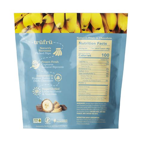 Tru Fru Natures Bananas Hyper Chilled In Peanut Butter And Dark