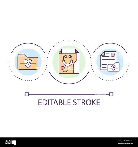 Patient Medical History Loop Concept Icon Stock Vector Image Art Alamy
