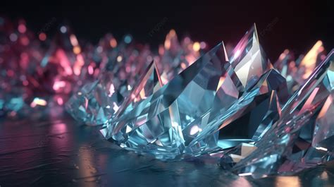 다이아몬드  배경 사진 Ilght 크리스탈의 3d 일러스트 반사와 굴절의 조명 효과 배경 오버레이 패턴 배경 일러스트 및 사진 무료 다운로드 Pngtree