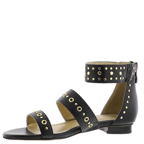 Beacon Womens Jillian Open Toe Casual Strappy Sandals Black Size 85