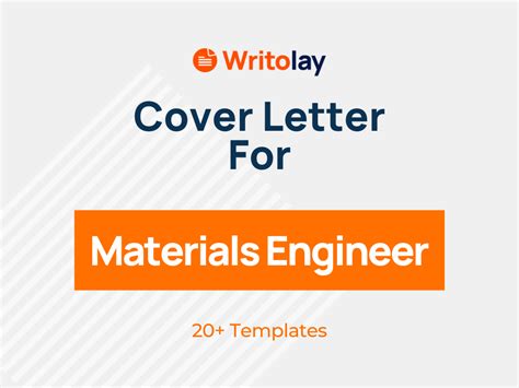 Materials Engineer Cover Letter Examples 4 Templates Writolay