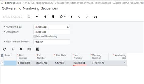 Acumatica Possible To Create Several Numberingid With Existing Numberingid Stack Overflow