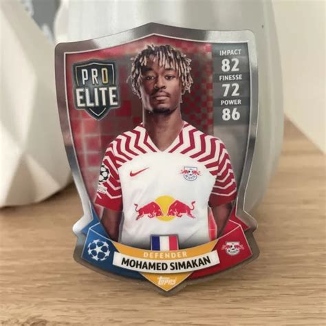 Topps Match Attax 2023 2024 Mohamed Simakan Pro Elite Chrome Shield Sh