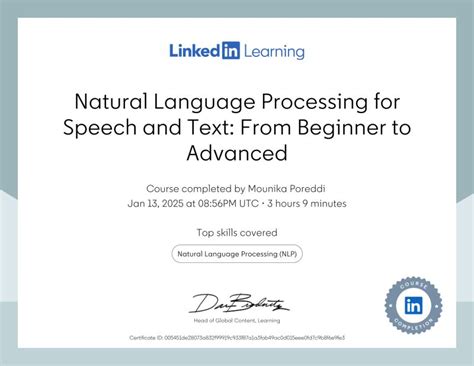 Mounika Poreddi On Linkedin Certificate Of Completion