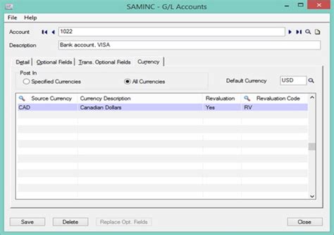 General Ledger Revaluation In Sage 300 Sage 300 Erp Tips Tricks