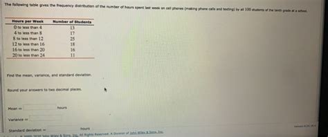 Solved Using The Sample Formulas Find The Mean Variance Chegg