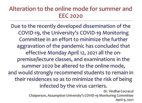 Alteration To The Online Mode For Summer And Eec 2020 Msme Business School