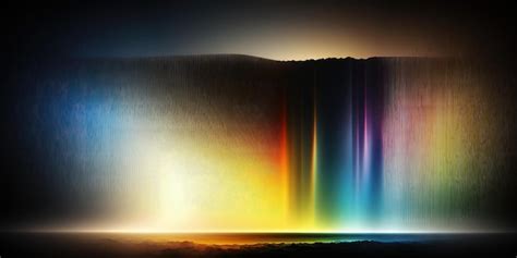 Premium Photo Solitude Landscape With Light Spectrum Gradient Of