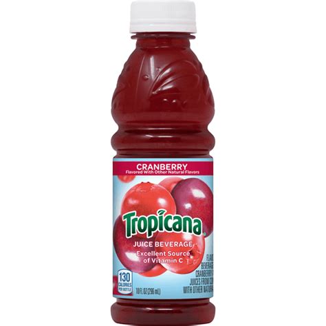 Tropicana Juice Beverage Blend Cranberry 10 Fl Oz Bottle Juice