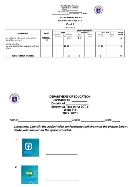 St4 Tle Ict 6 Q1 Pdf Educational Technology Videotelephony