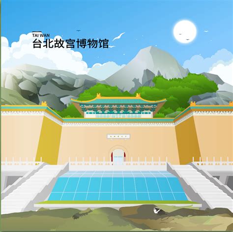 故宫地标插画图片 故宫地标插画素材 故宫地标插画模板 设图网