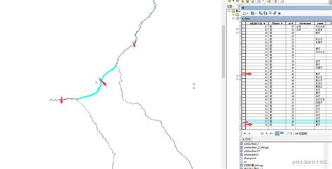 arcgis操作系列9 arcmap 线分段和合并1 原数据 2 需求 将高亮线截断变成3节 3 步骤 3 1 菜 掘金