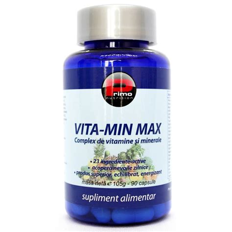 Vita Min Max Complex De Vitamine Si Minerale Capsule Primo Nutrition