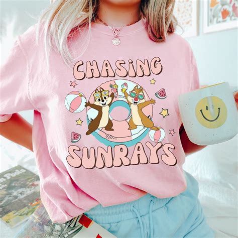Disney Disney Chasing Sunrays Chip N Dale Shirt Disney Character Shirt