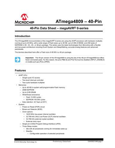 All Microchip Technology Inc Catalogs And Technical Brochures