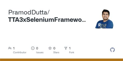 Github Pramodduttatta3xseleniumframework