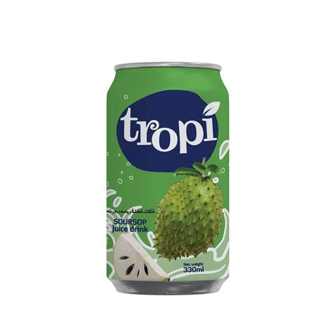 Tropi Brand Fruit Juice Drink 330ml Soursop Tan Do