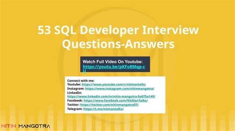 Introduction To Sql Ppt