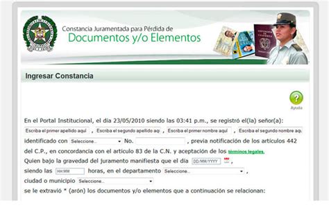La pérdida de documentos se puede denunciar por internet