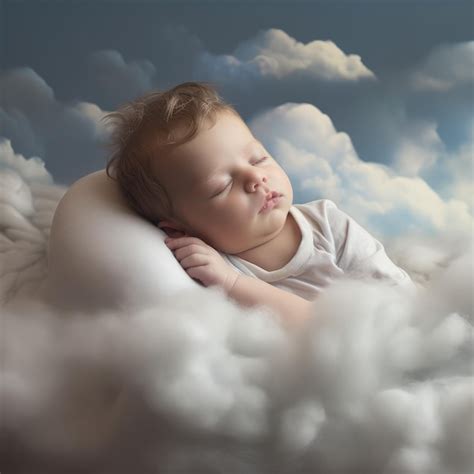 Premium Photo Innocence Rests Helenarts Vision Of A Newborn On A Cloud Ai Generative