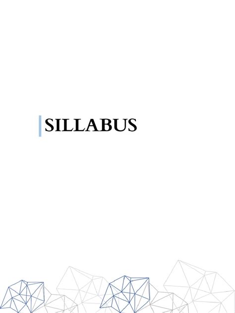 Sillabus Pdf